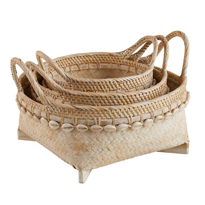 shell baskets with handles | The Vintage Caliber
