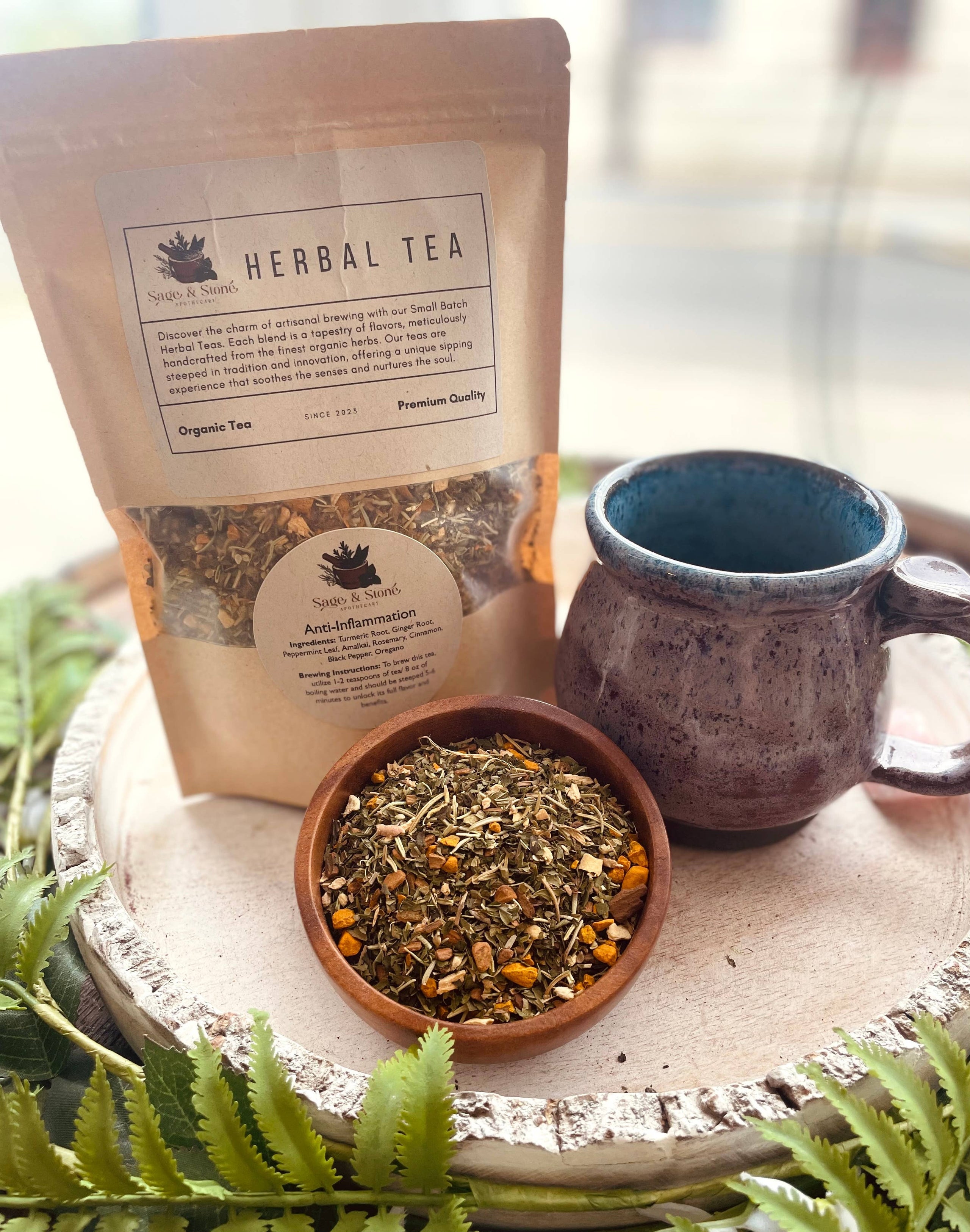 anti-inflammation herbal tea: 1.5oz | The Vintage Caliber